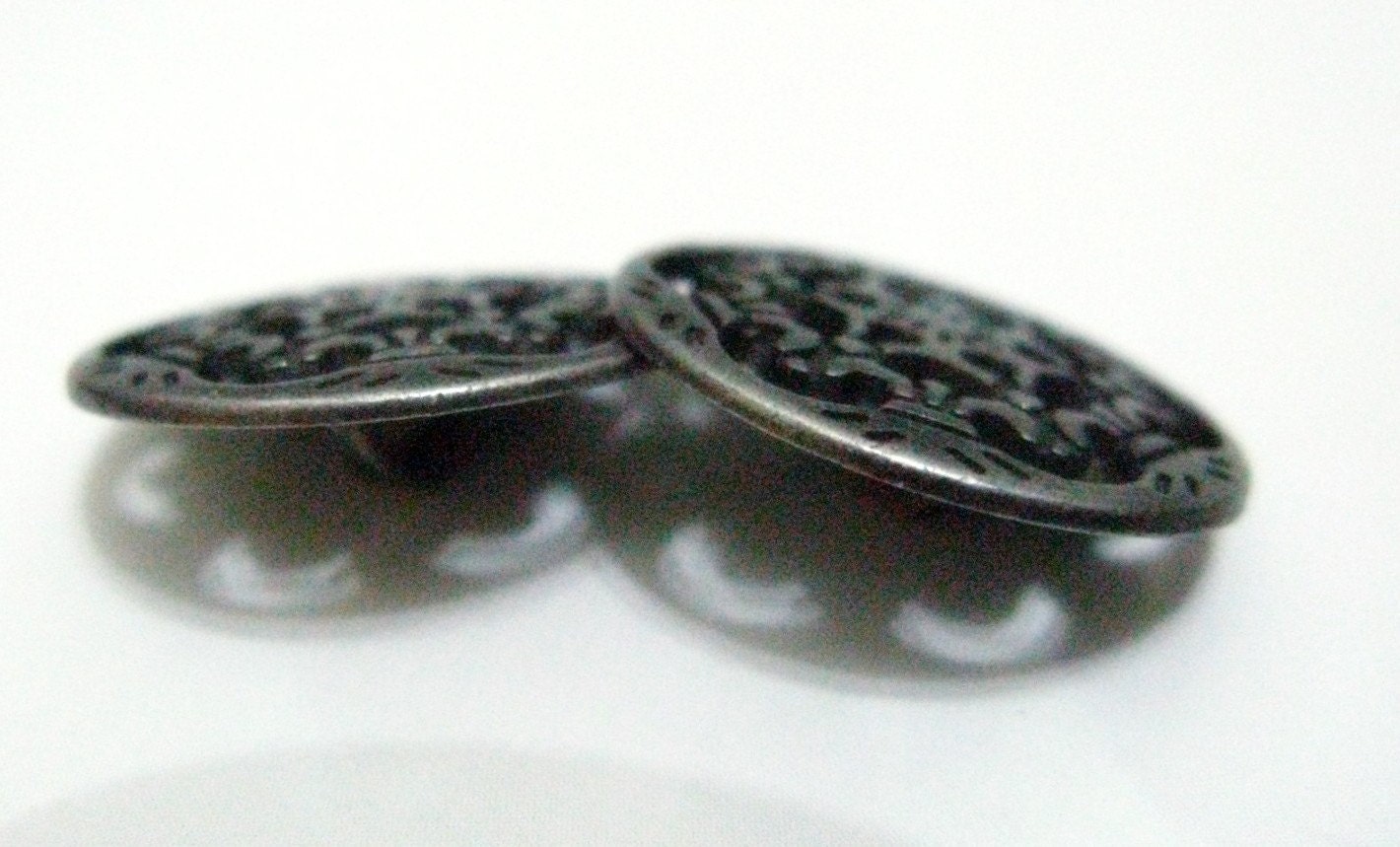 Metal Buttons Roman Columns Metal Buttons Gray Silver | Etsy