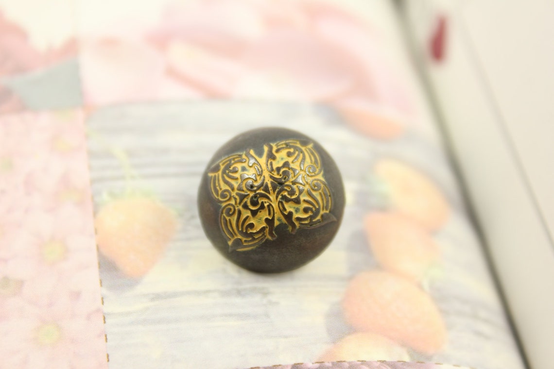 Metal Buttons Yellow Medieval Butterfly Metal Buttons | Etsy