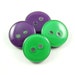 Set 10 Lovely Green Cartoon Airplane Design Plastic Buttons. 0.51 Inch ...