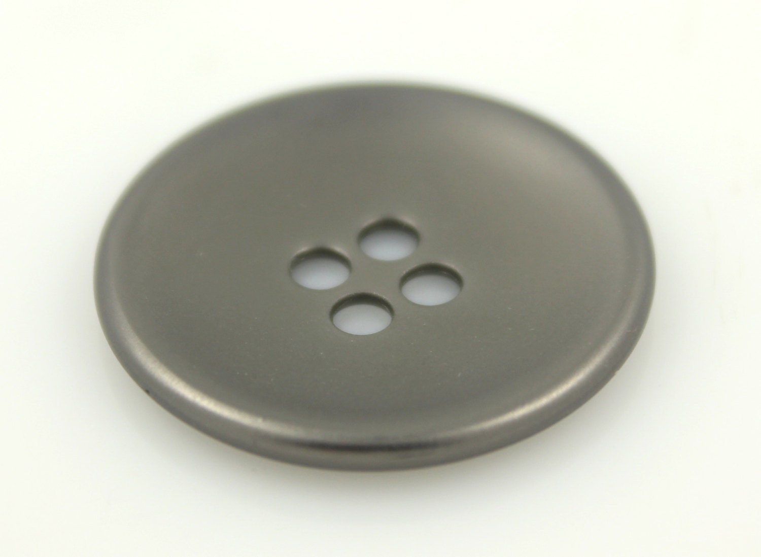 Metal Buttons - Pearlized Gunmetal Buttons , 4 Holes , 1 Inch , 6 Pcs ...