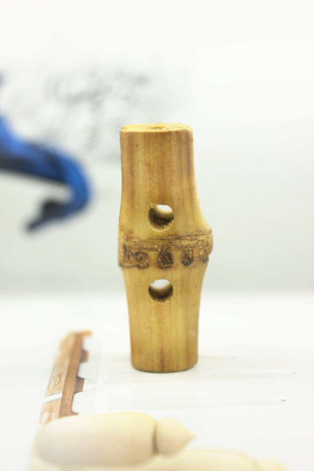 Bamboo Buttons Bamboo Joint Toggles 1.42 Inch 6 in a Set - Etsy