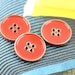 Metal Buttons - Red Metal Buttons , Silver Color , 4 Holes , 0.39 Inch ...