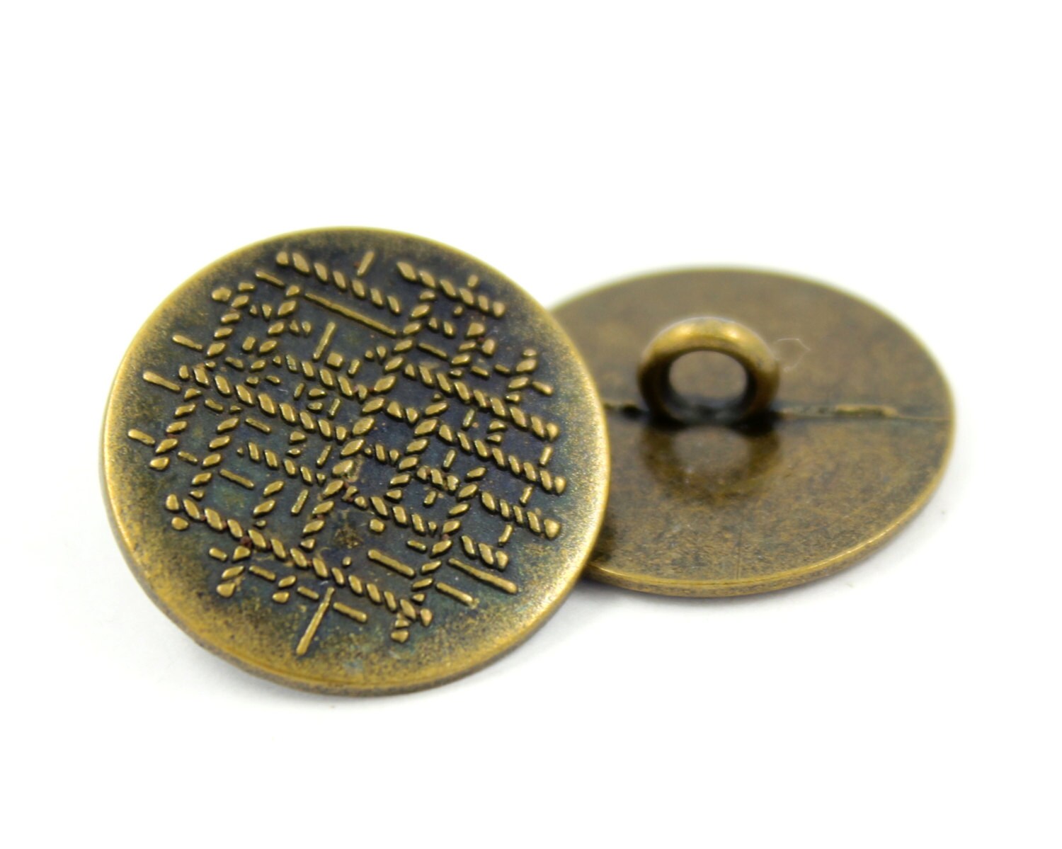 Metal Buttons Ropes Interwoven Patterns Metal Shank Buttons - Etsy