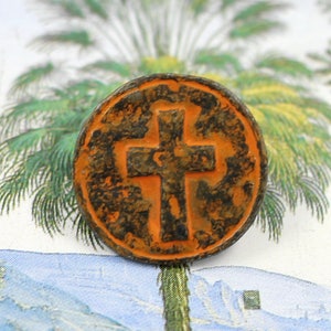 Patina Metal Buttons - Cross Heraldry Rust Patina Metal Shank Buttons ...