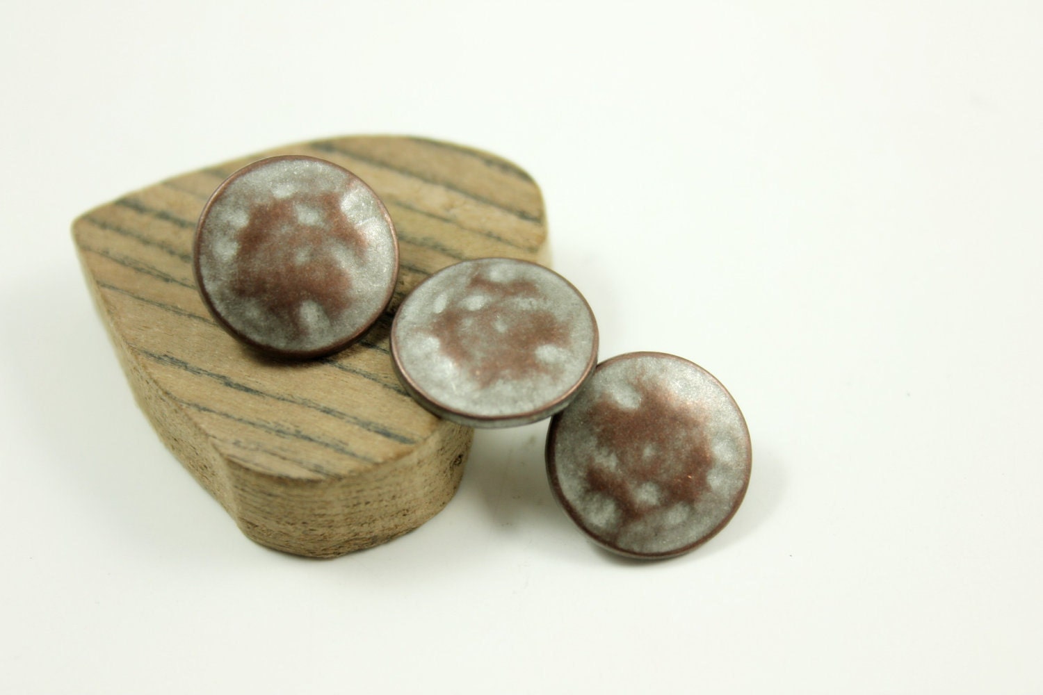 Metal Buttons - Copper Patina Metal Buttons , Shank , 0.71 Inch , 10 ...