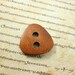 Wooden Buttons - Round Triangle Design Light Brown Big Holes Wooden ...