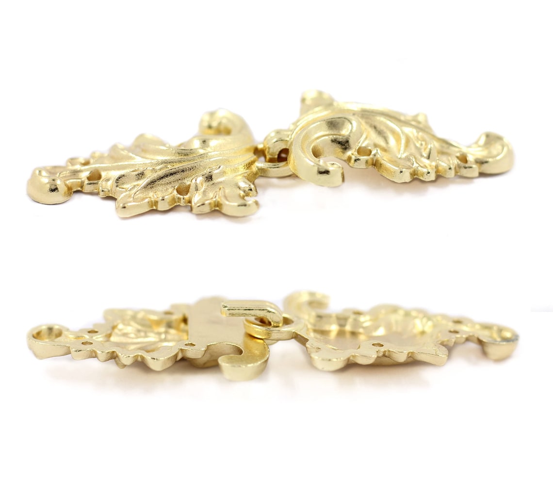 Cloak Clasp Fasteners Gold Acanthus Leaf Asymmetric Cloak | Etsy