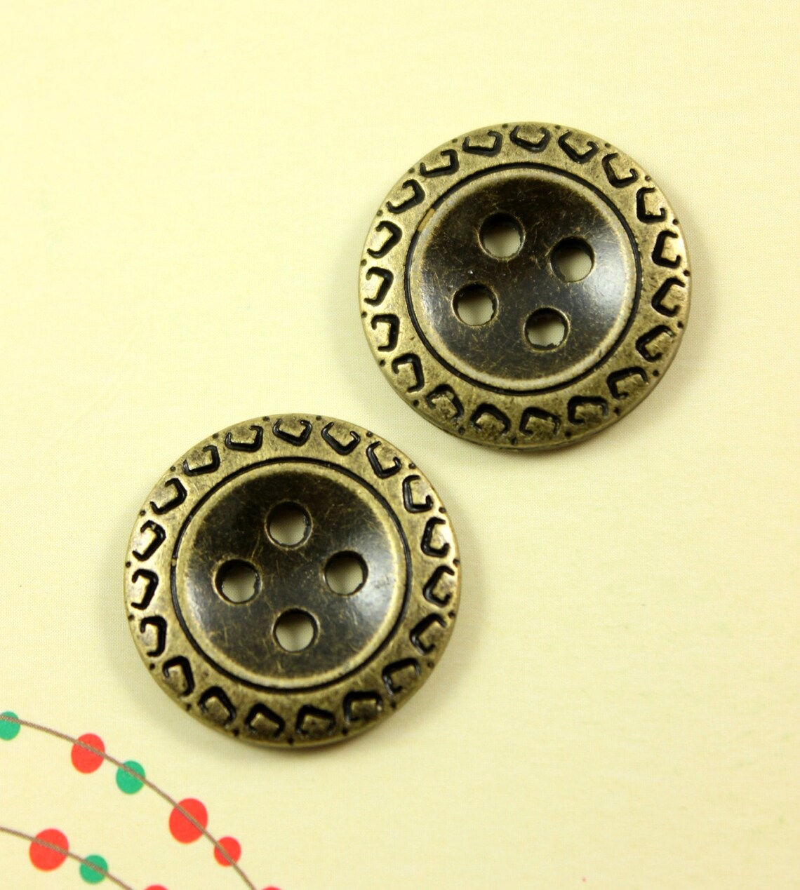 Metal Buttons ZIG-ZAG Metal Buttons Antique Brass Color - Etsy