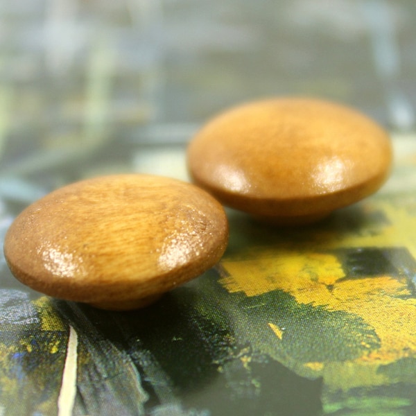 Small Wood Buttons - Etsy