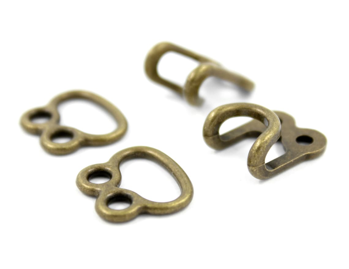 Simple Cloak Clasp Copper Fasteners. 0.67 Inch 5 Pairs. - Etsy