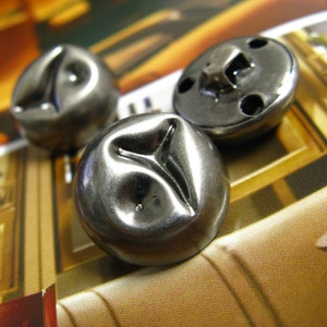 Metal Buttons - Hammer Destroy Metal Buttons , Domed , Shank , 0.71 ...