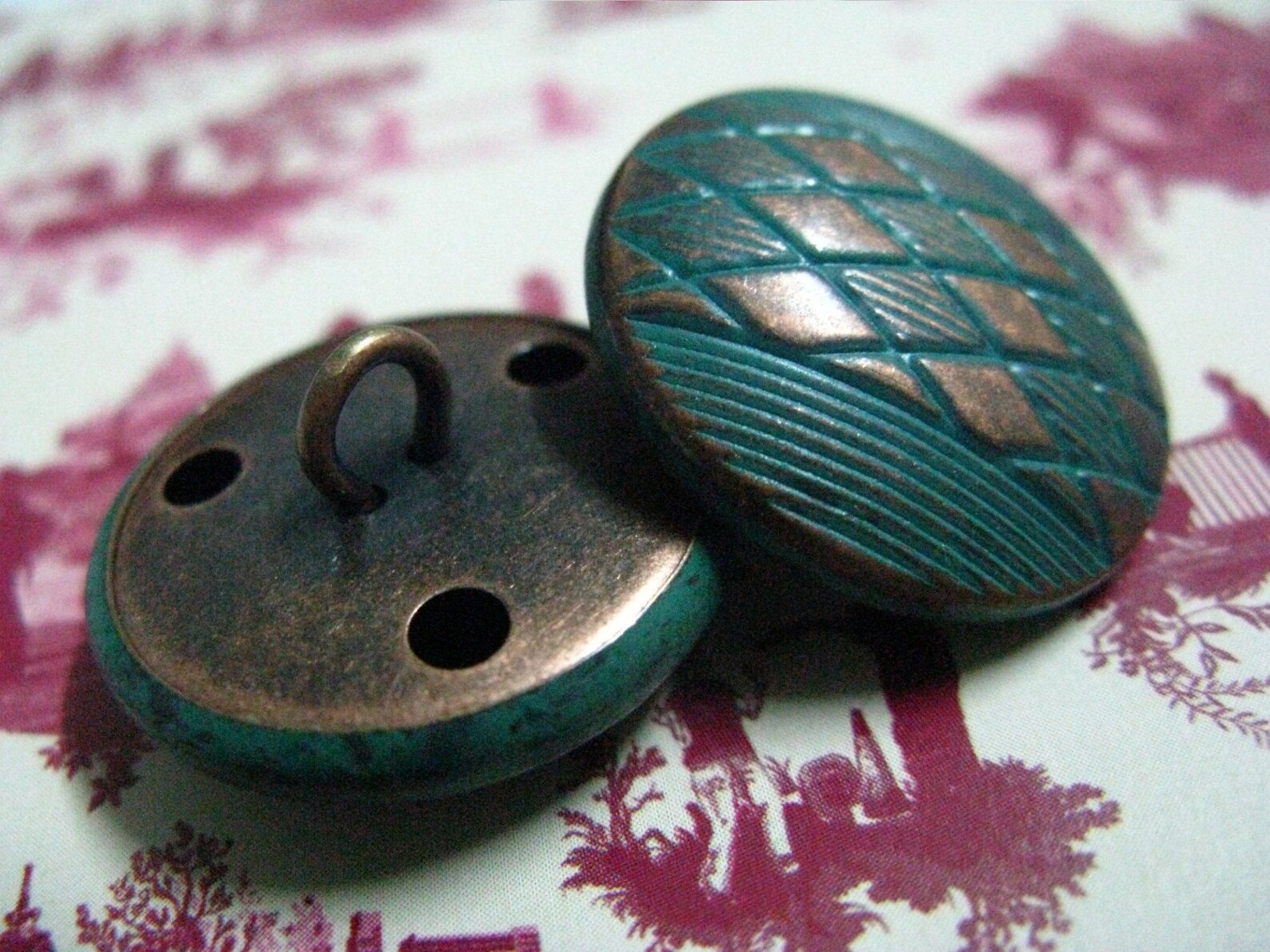 Cyan Buttons 10 Pieces of Special Cyan Rendering and Vintage - Etsy