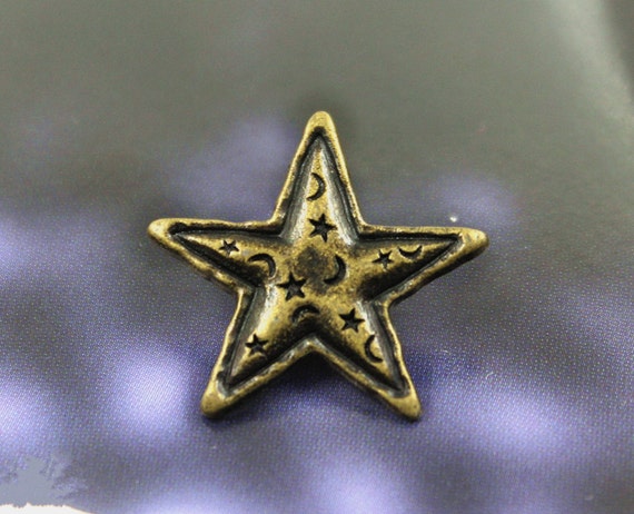 Metal Buttons Starry Night Star Metal Buttons Antique | Etsy