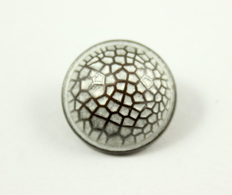 Metal Buttons - Snakeskin Metal Buttons , Copper White Patina Color ...
