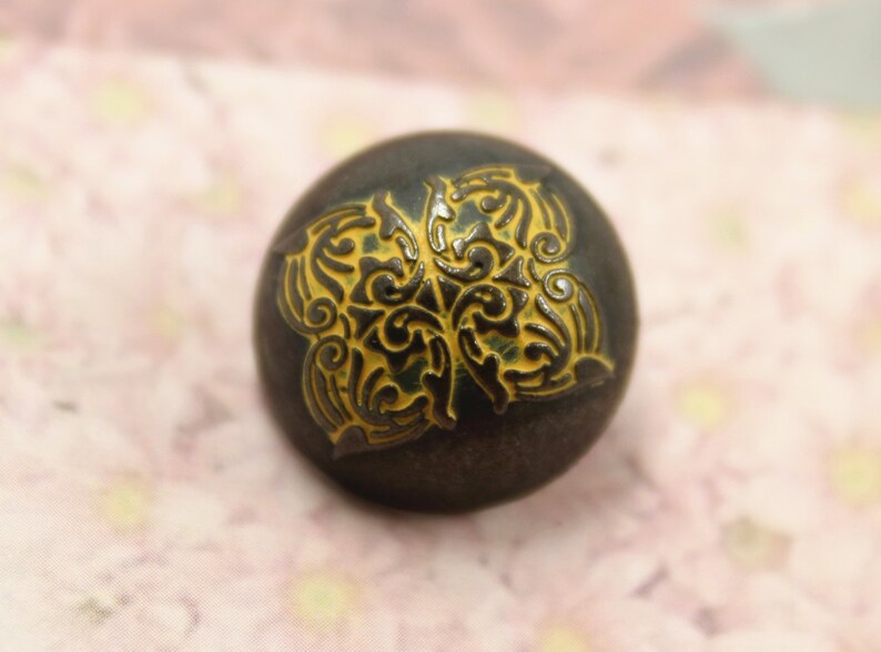 Metal Buttons Yellow Medieval Butterfly Metal Buttons | Etsy