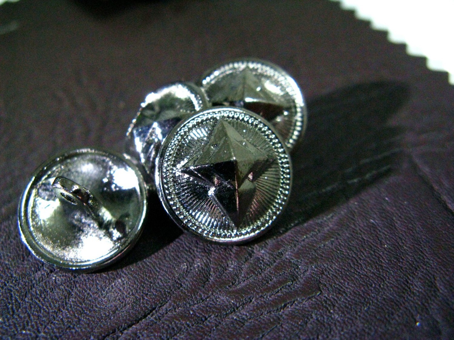 Metal Buttons - Cross Star Metal Buttons , Silver Color , Shank , 0.59 ...