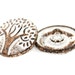 Metal Buttons - White Rust Carving Big Tree Pattern Shank Buttons. 1 ...