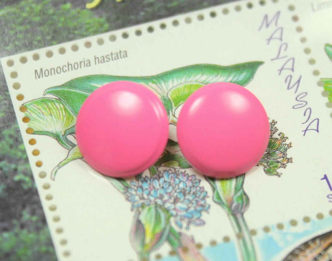 Metal Buttons - Hot Pink Metal Buttons , Shank , 0.39 Inch , 10 Pcs - Etsy