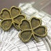 Metal Buttons - Clover Metal Buttons , Antiqued Brass Color , Shank , 0 ...