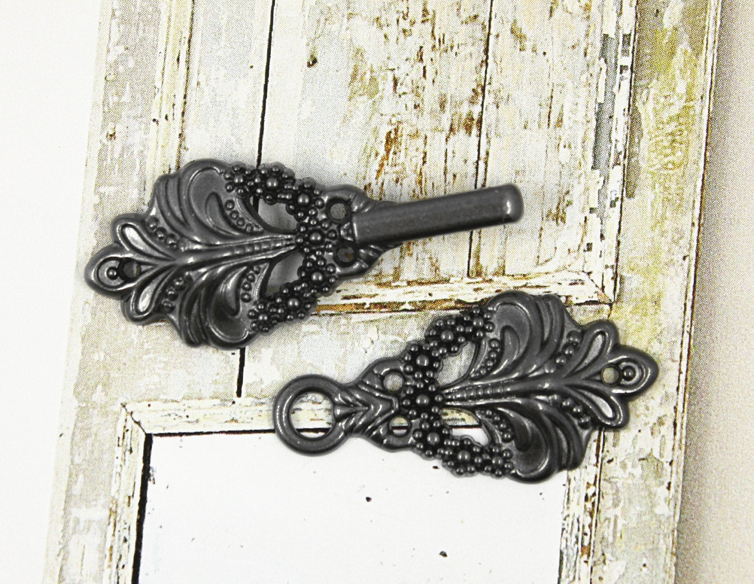 Cloak Clasp Fasteners Bouquet Cloak Clasp Black Gunmetal - Etsy