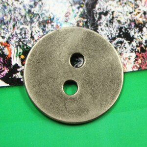 Metal Buttons - Gray Silver 2 Holes Buttons. 1 Inch. 10 Pcs - Etsy