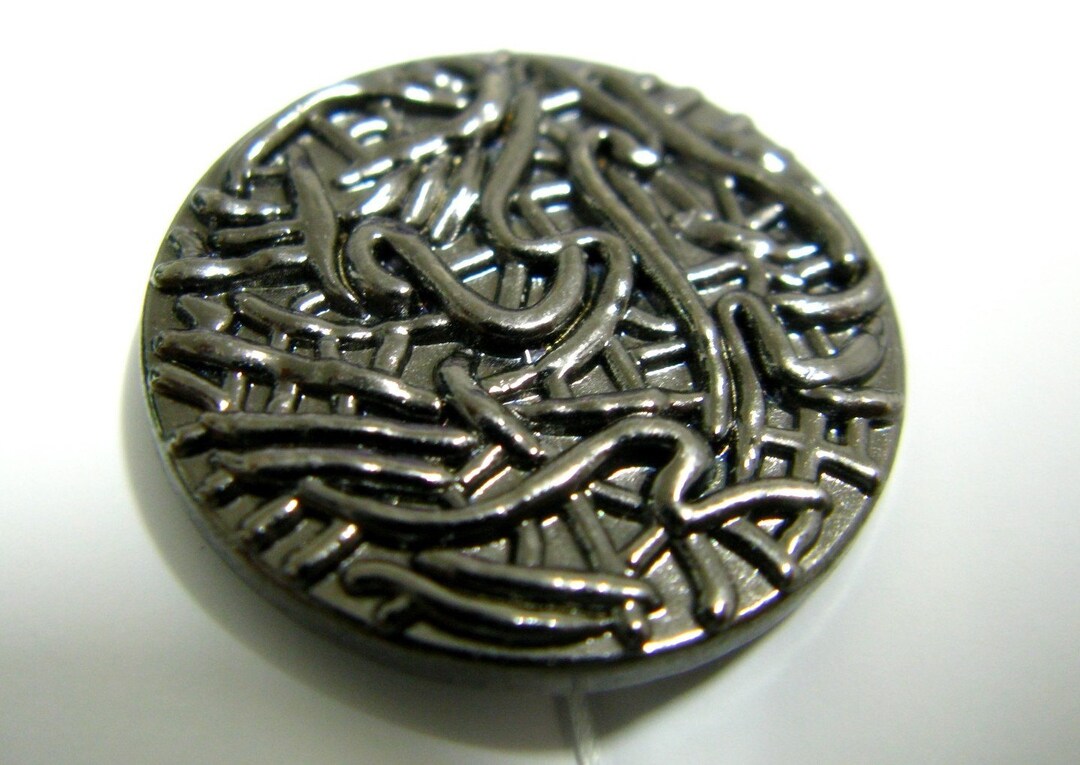Metal Buttons - Confusion Pipeline Metal Buttons , Pewter Color , Shank ...