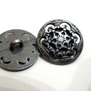 Metal Buttons - Roman Columns Metal Buttons , Gray Silver Color ...