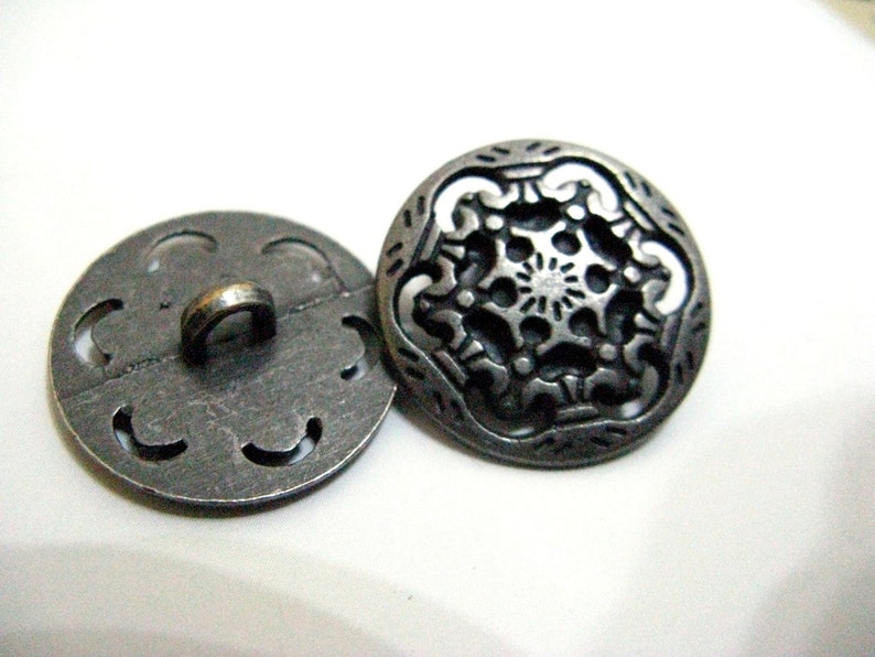 Metal Buttons Roman Columns Metal Buttons Gray Silver | Etsy