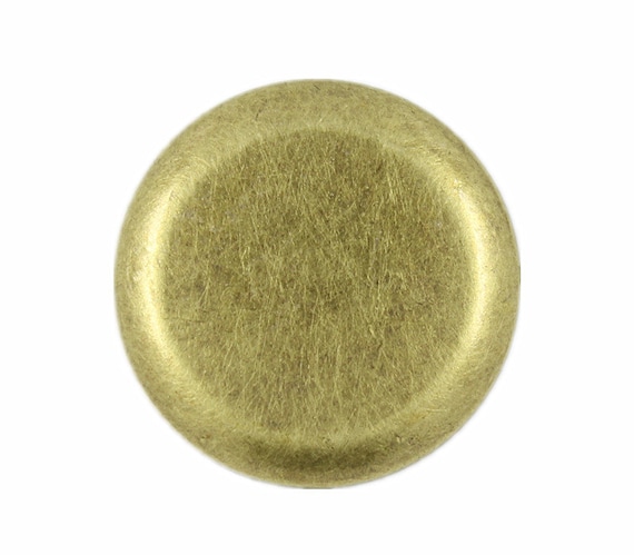 Metal Buttons Flat Antique Brass Metal Shank Buttons 1 | Etsy