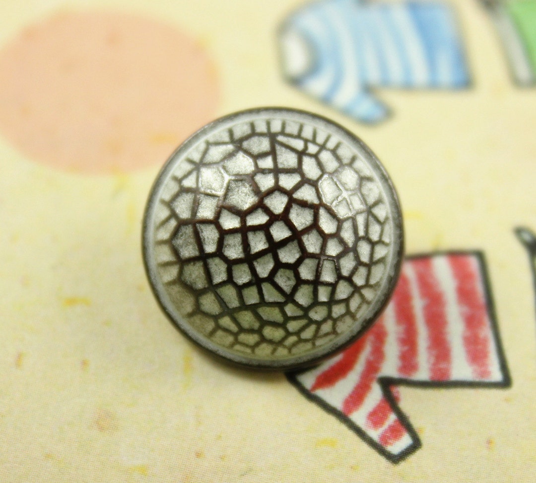 Metal Buttons - Snakeskin Metal Buttons , Copper White Patina Color ...