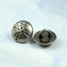 Metal Buttons - Trefoil Cross Metal Buttons , Gray Silver Color , Domed ...