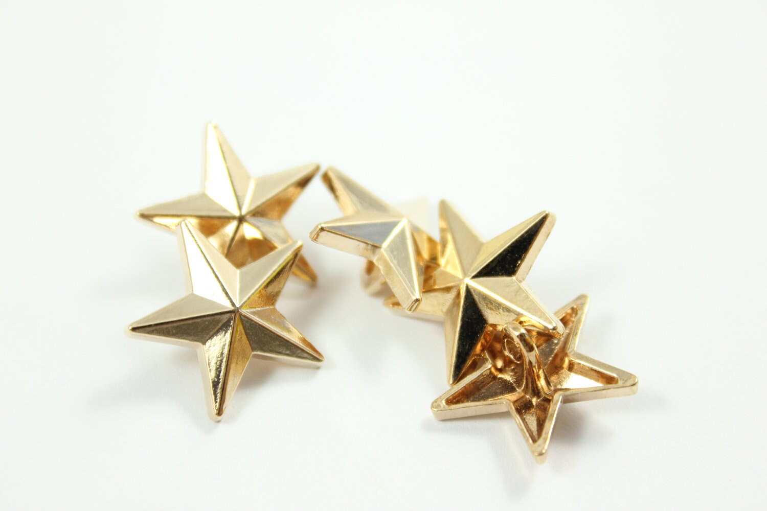 Metal Buttons Star Metal Buttons Gold Color Shank 0.71 - Etsy