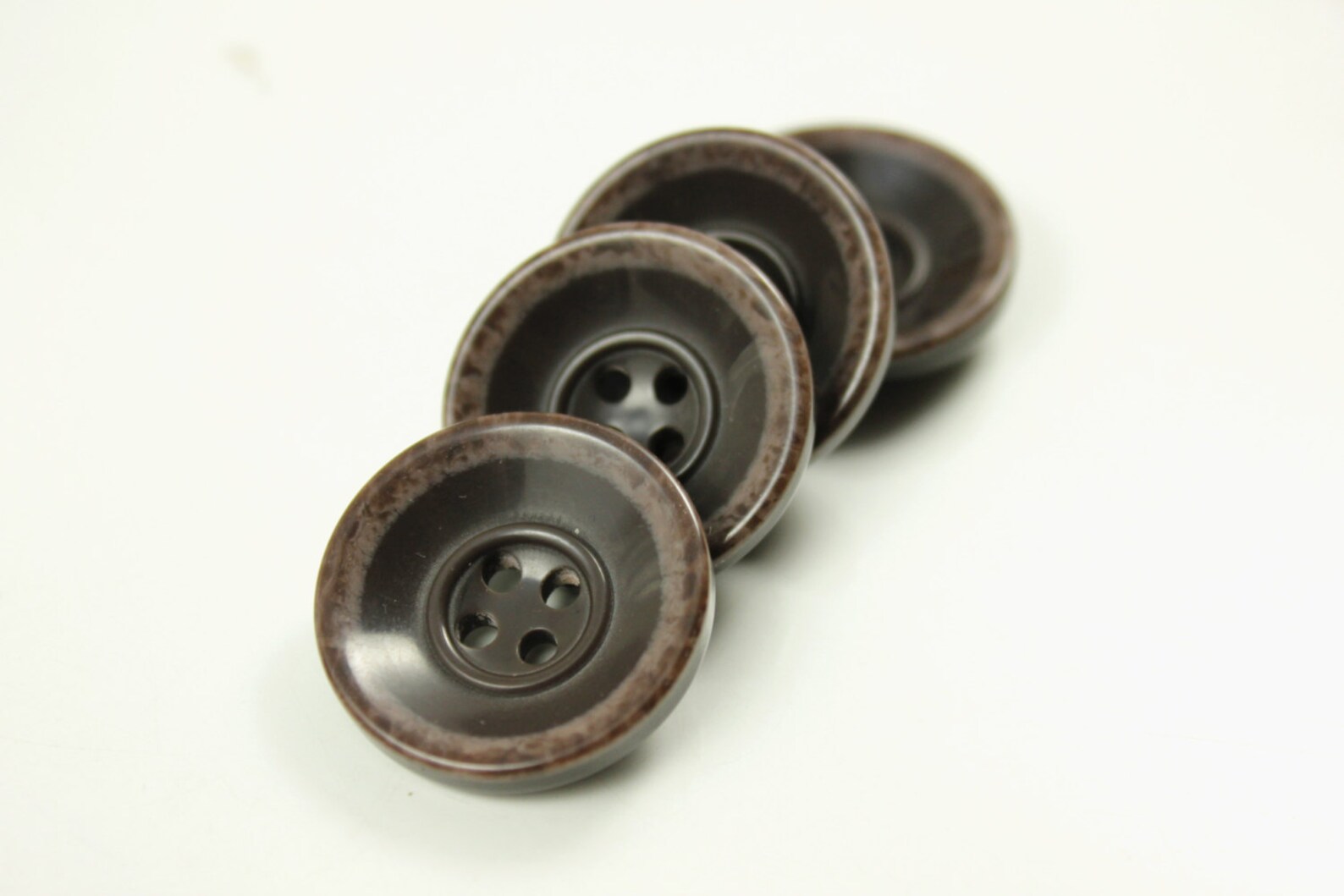 Plastic Buttons Lot 10 Concave Design Marble Taxture Edge | Etsy