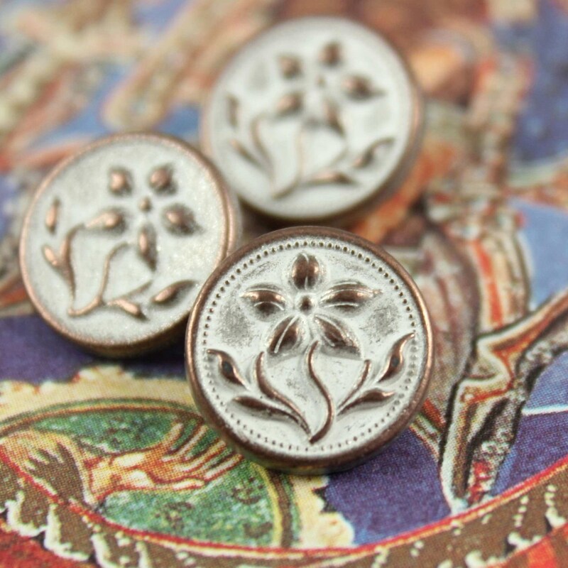 Embossed Buttons - Etsy