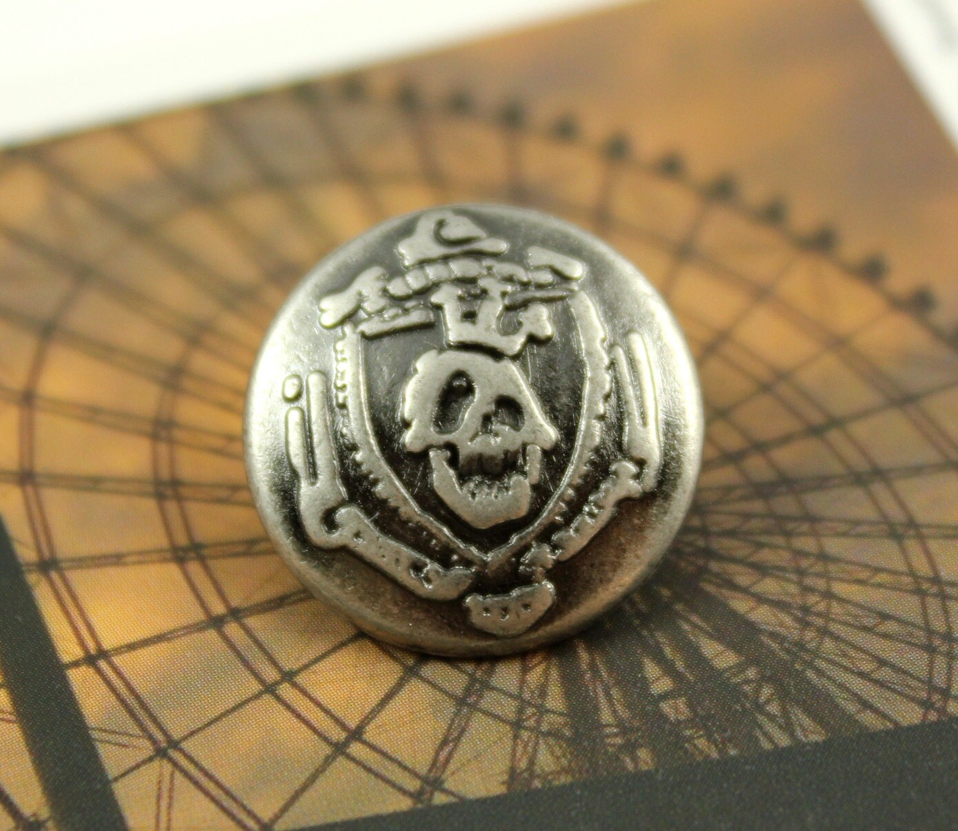 Metal Buttons Skull King Metal Buttons Gray Silver Color - Etsy