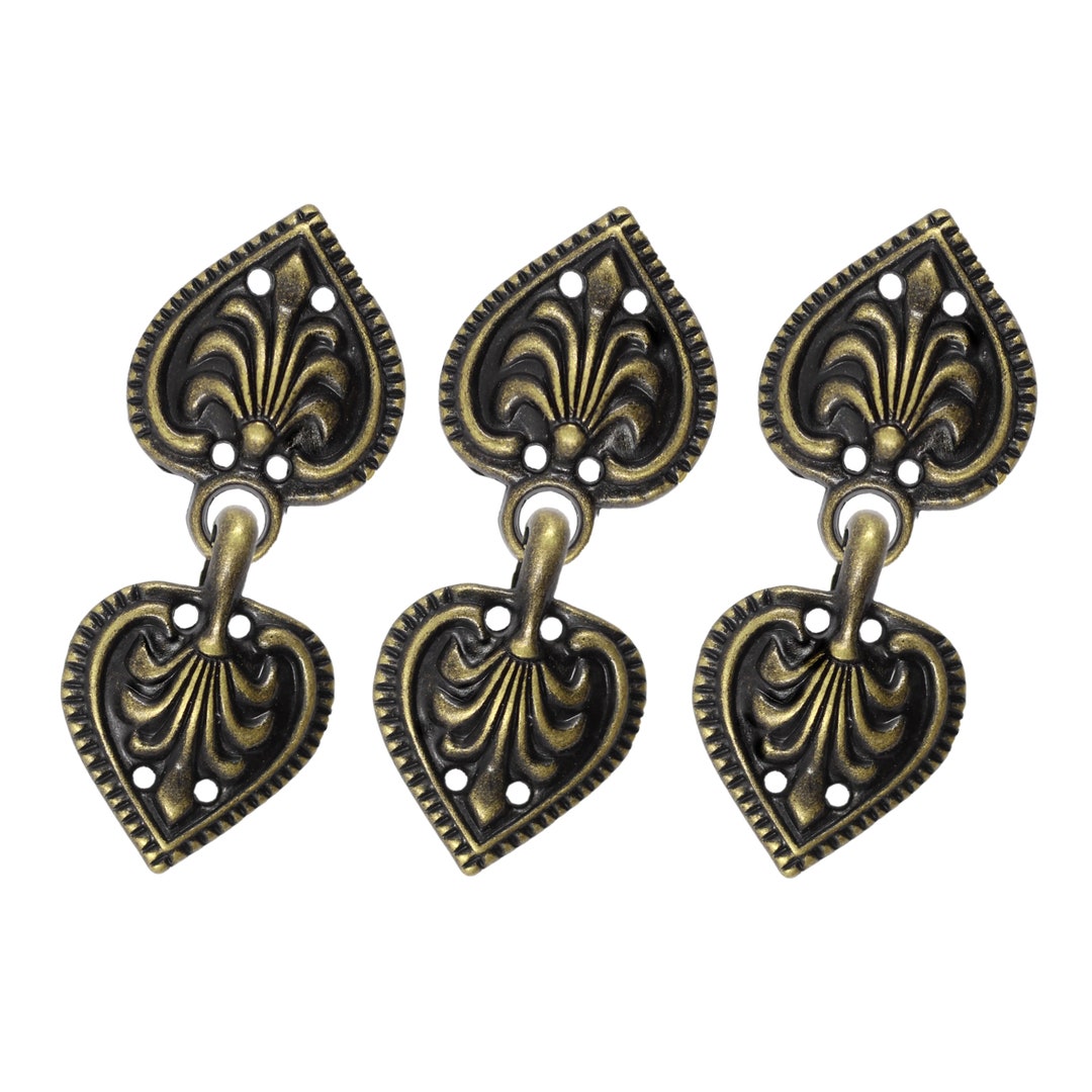 Cloak Clasp Fasteners - Antique Brass Baroque Spade Cloak Clasp Metal ...