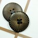 10 Pieces of Special Black Color ZIG-ZAG Pattern Wooden Buttons, 0.98 ...