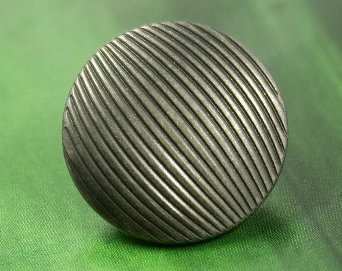 Metal Buttons - Linear Stripe Metal Buttons , Gunmetal Color , Shank ...