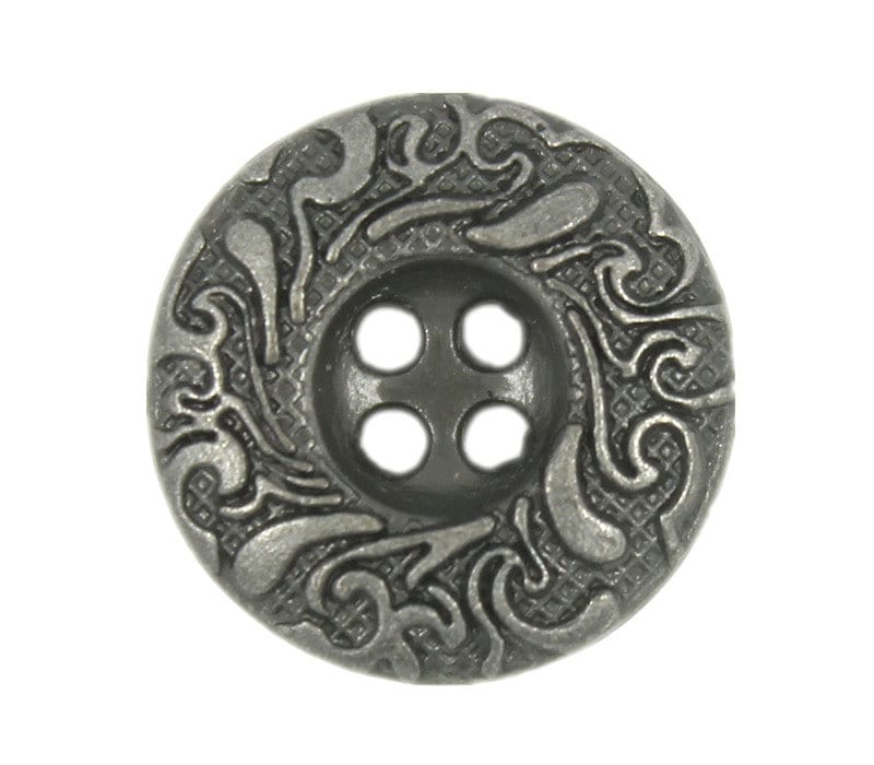 Metal Buttons Cirrus Circle Metal Buttons Gunmetal Color - Etsy