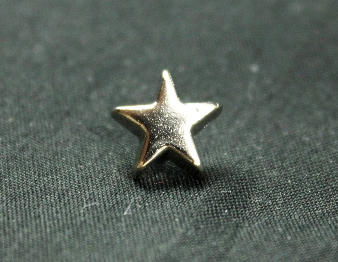 Star Metal Buttons , Shiny Silver Color , Shank , 0.51 Inch , 10 Pcs - Etsy