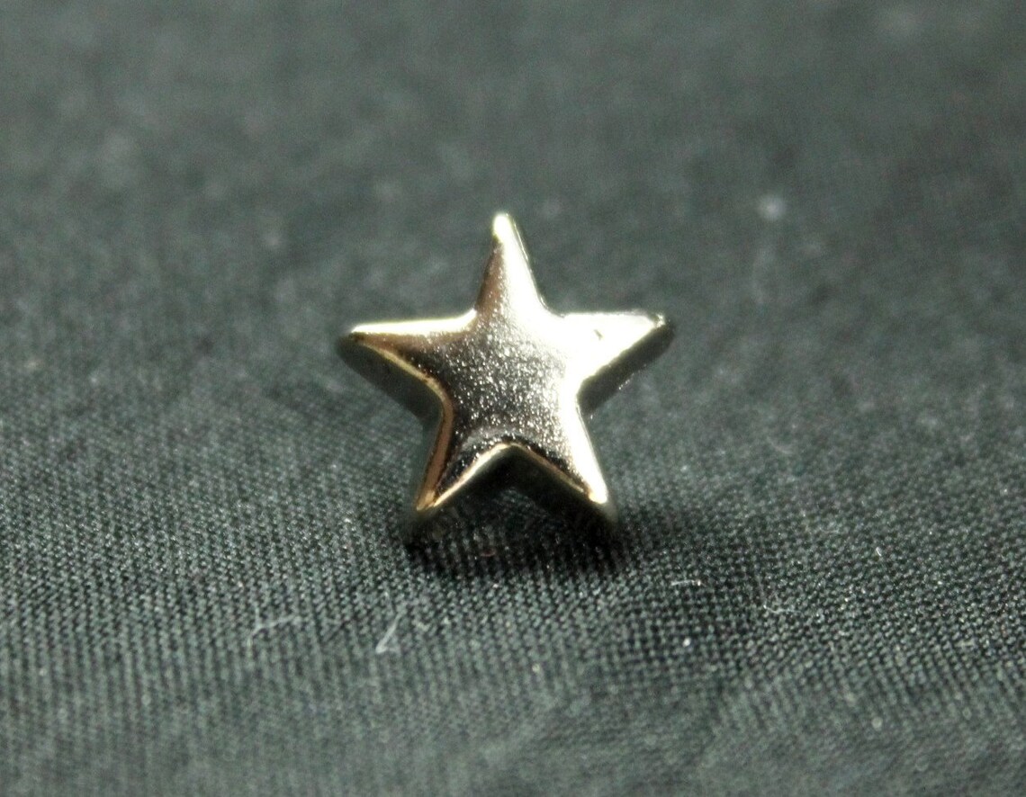 Wholesale - Shiny Silver Star Metal Buttons, 0.39 Inch, 200 Pcs. - Etsy