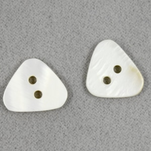 Shell Buttons - Triangle White Shell Buttons, 0.55 Inch, 10 Pcs - Etsy