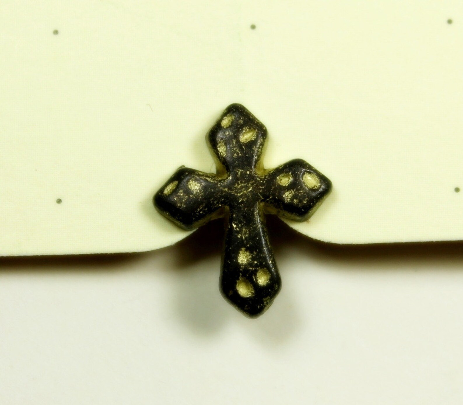 Metal Buttons - Cross Metal Buttons , Gunmetal Yellow Color , Shank , 0 ...
