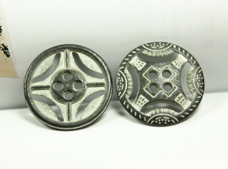 Metal Buttons Ancient Coins Metal Buttons Gunmetal Gray - Etsy