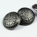 Metal Buttons - Carpet Pattern Metal Buttons , Gray Silver Color ...