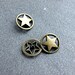 Metal Buttons Ring Star Metal Buttons Antique Brass Color - Etsy