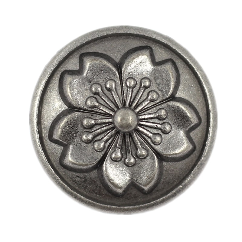 Metal Sakura Buttons - Etsy