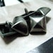 Metal Buttons - Square Cone Metal Buttons , Gray Silver Color , Shank ...