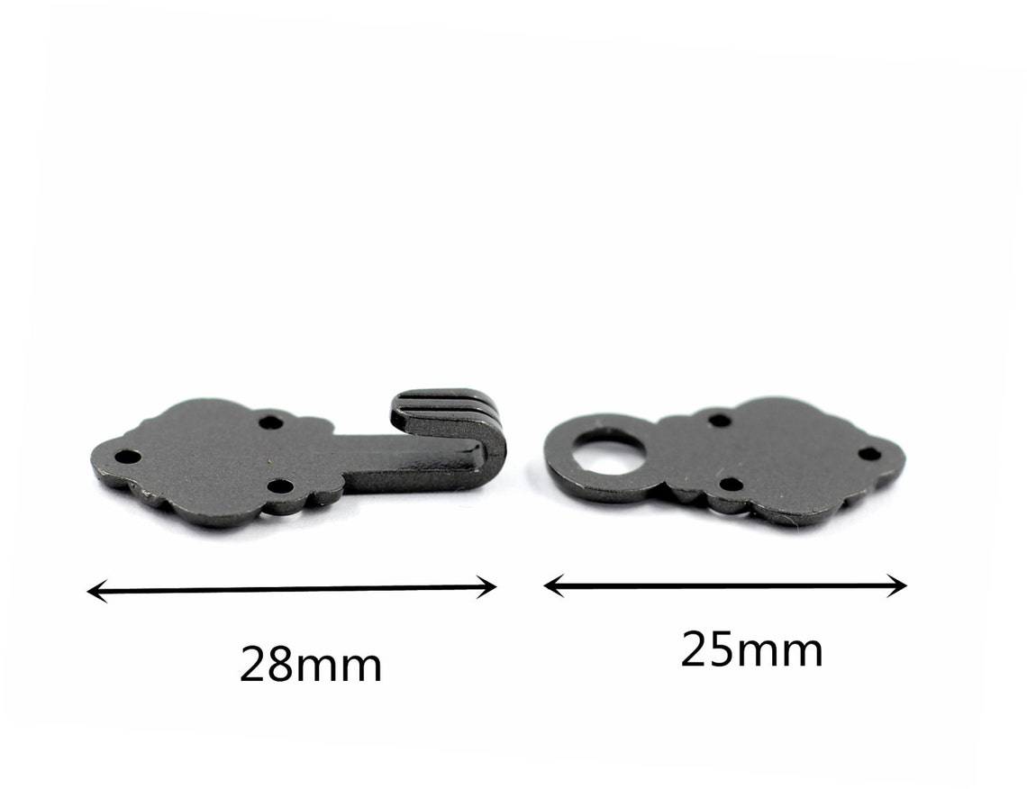 Cloak Clasp Fasteners Scroll Flower Cloak Clasp Black - Etsy