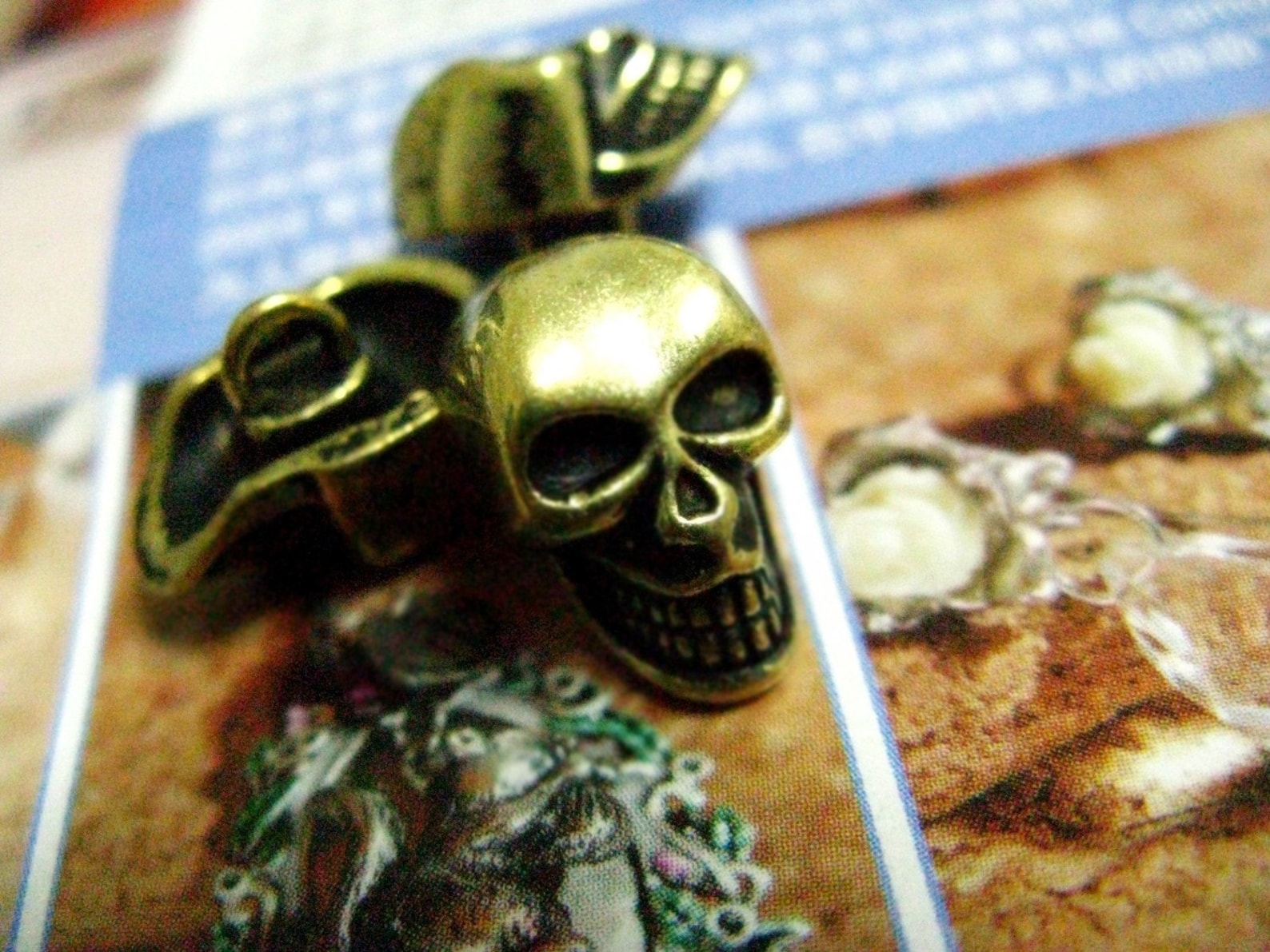 Metal Buttons Skull Metal Buttons Antiqued Gold Color - Etsy